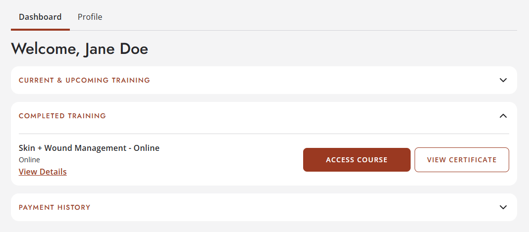 Accessing Your Certificates
